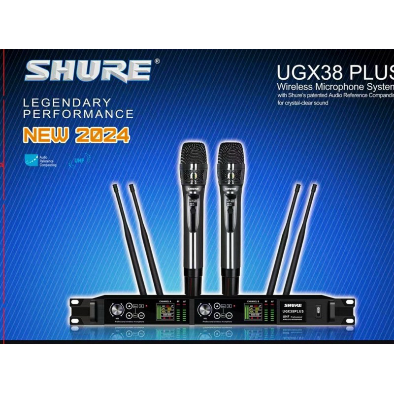 Micro karaoke không dây Shure UGX-38Plus New 2024 (Mic nâng cấp coil ...