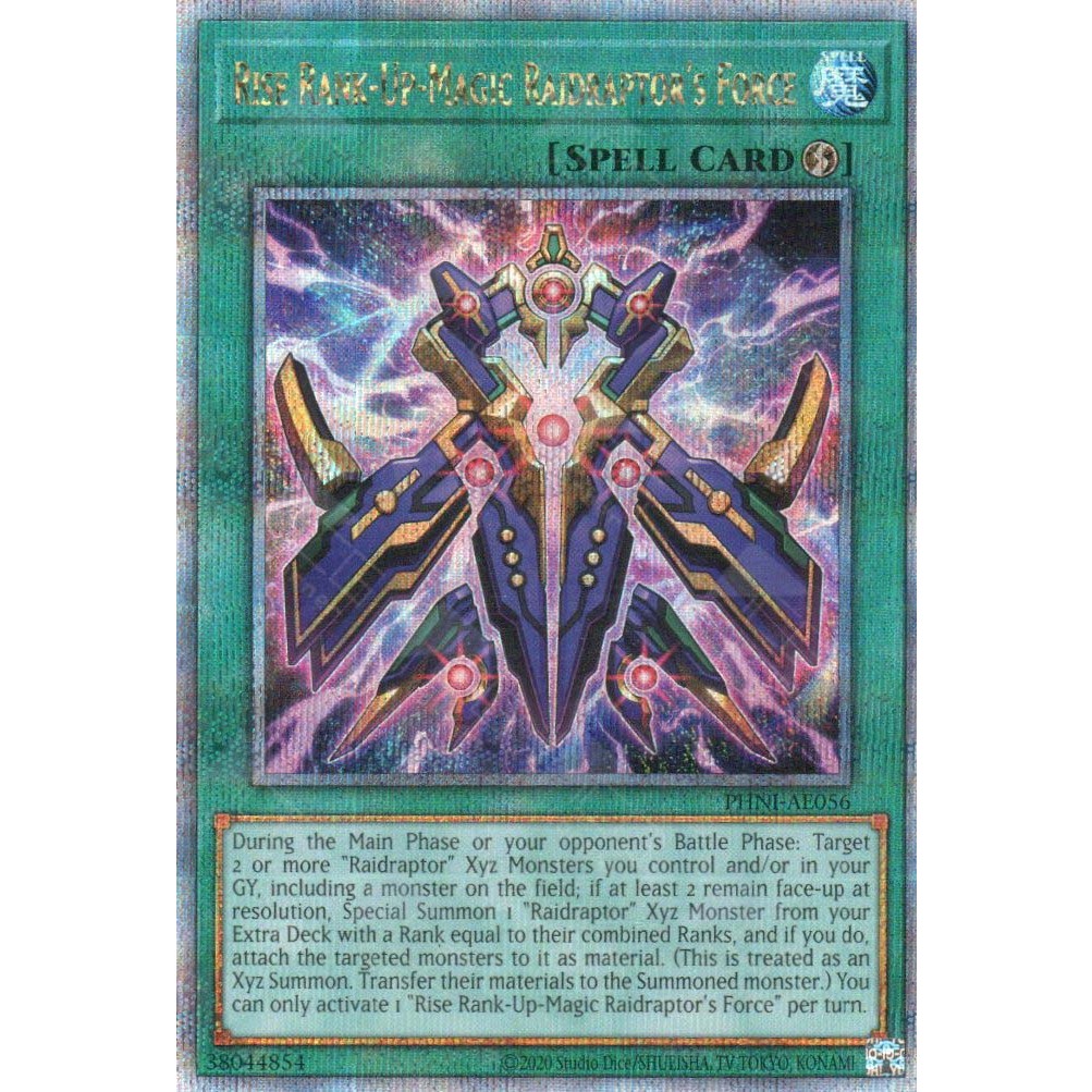 [ Yu-Gi-Oh! ] [ AE ] 01 Lá PHNI-AE056 Rise Rank-Up-Magic Raidraptor's ...