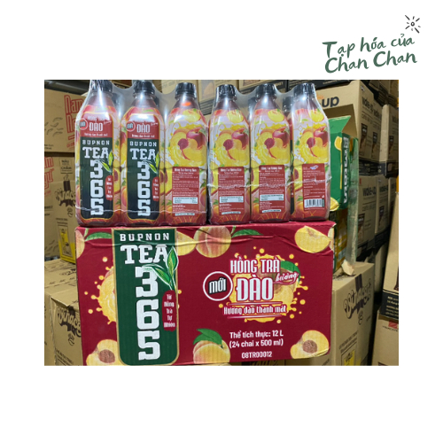 THÙNG 24 CHAI TRÀ TEA 365 500ML HƯƠNG MẬT ONG, HƯƠNG CHANH SẢ VÀ HƯƠNG ...