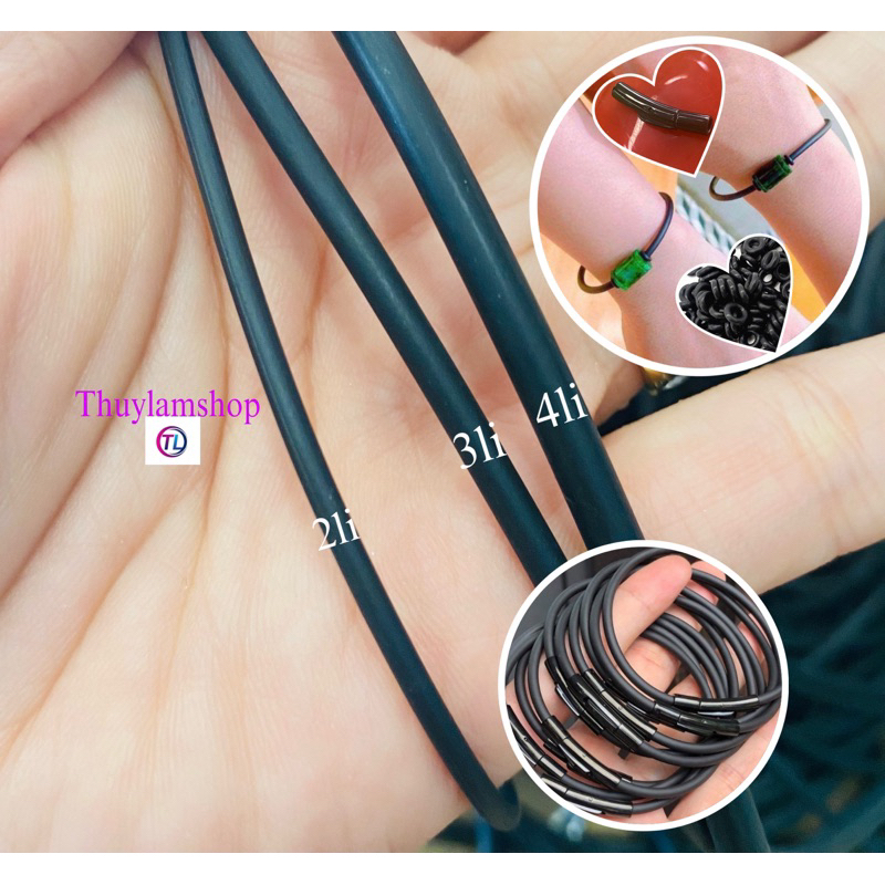 Dây cao su 2li 3li 4li bền đẹp làm vòng tay vòng cổ | Shopee Việt Nam
