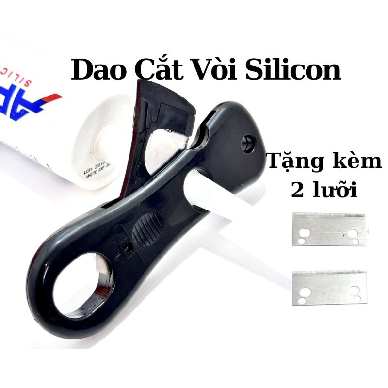 Dụng Cụ Cắt Vòi Keo Silicon Tặng Kèm 2 Luỡi, Dao Cắt Vòi Silicon, Cắt ...
