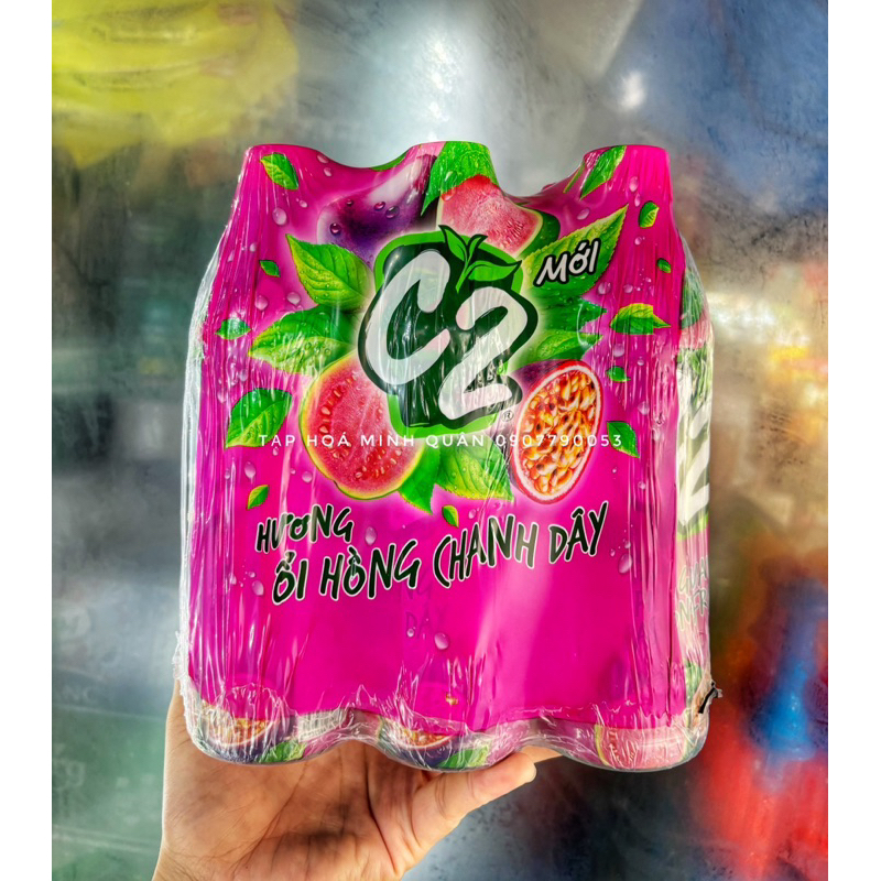 [ LỐC 6 CHAI ] TRÀ C2 ỔI CHANH DÂY [ 455ml x 6 chai] | Shopee Việt Nam