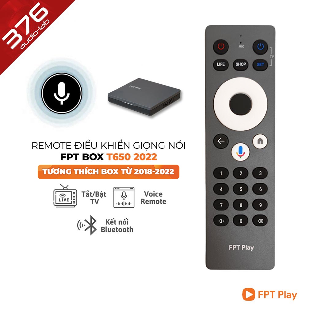 [LOẠI XỊN] Remote Điều Khiển Giọng Nói FPT Play Box T650 - 2022 - Giá ...