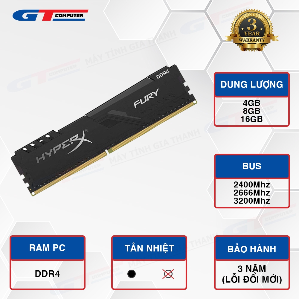 Ram DDR4 8GB 2666Mhz Tản HyperX - New Box CTY Bảo Hành 3 Năm | Shopee ...