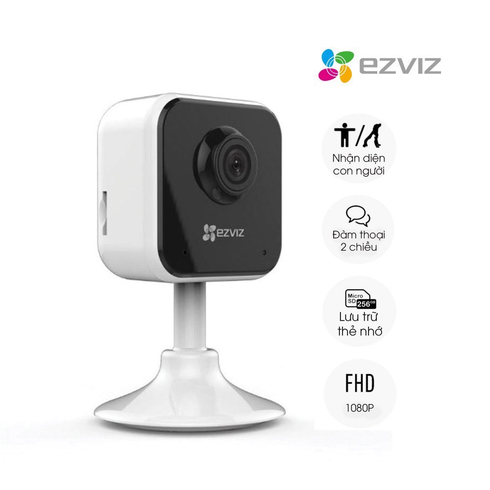Camera Ezviz CS-H1C-2MP, IP WiFi Trong Nhà 1080P, HN 10m, H.264, Chuẩn ...