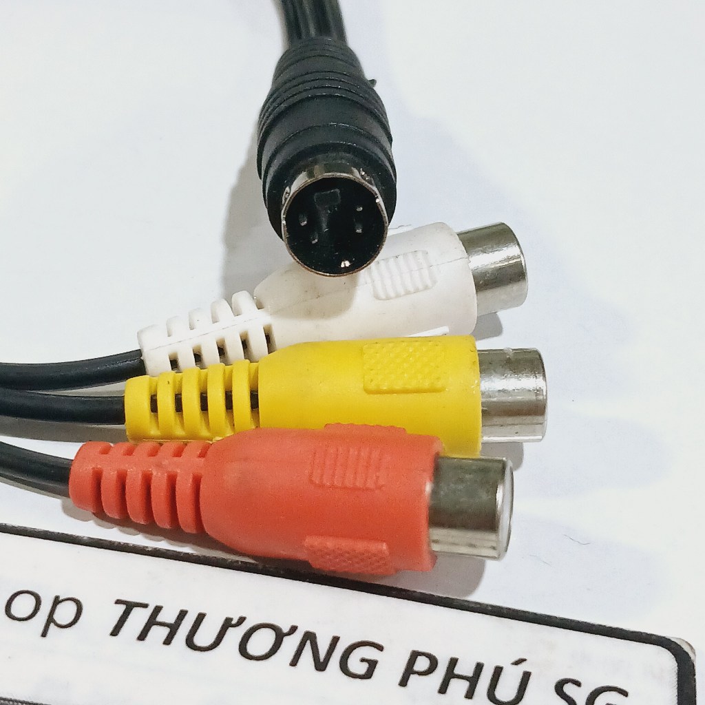 Cáp S Video ra AV / S Video 4 Pin ra 3 AV Cái - Cáp dài 25Cm | Shopee ...
