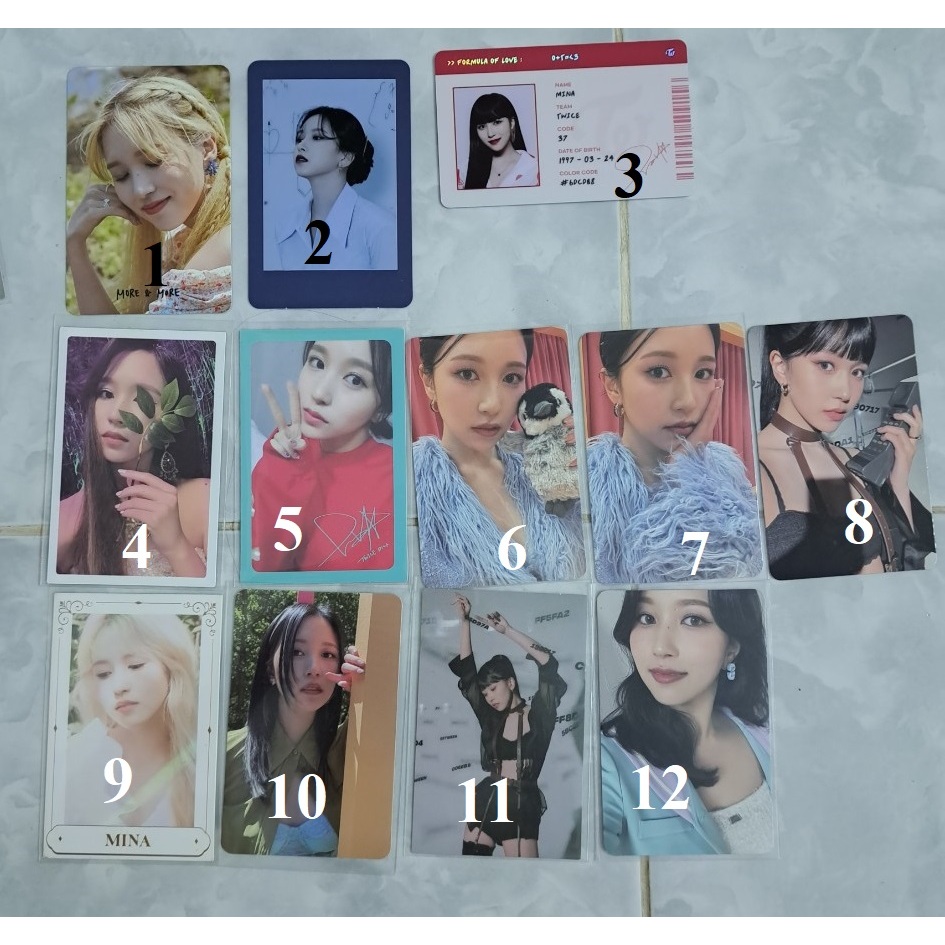 CARD BO GÓC CHÍNH HÃNG TWICE MINA MYOUI MINA | Shopee Việt Nam