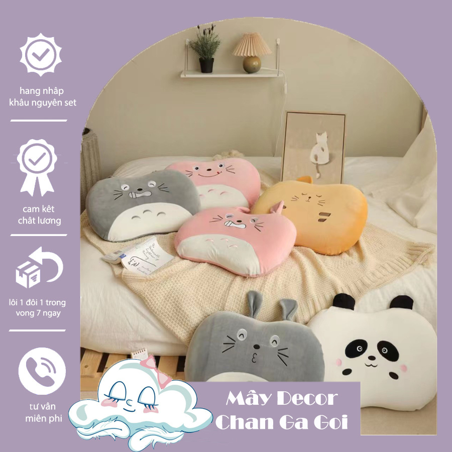 Gối cao su non bụng mèo hình totoro nhiều màu, size 35x55cm | Shopee ...