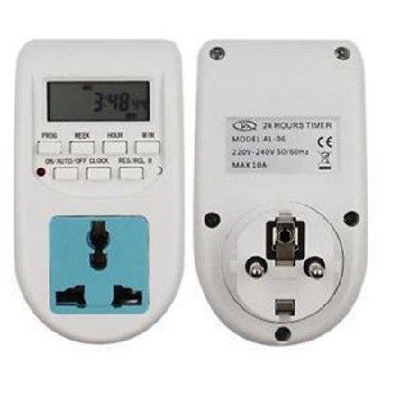 Ổ Cắm Hẹn Giờ Điện Tử bật tắt tự động 16 chương trình al06, công tắc hẹn giờ, ổ cắm đa năng ...