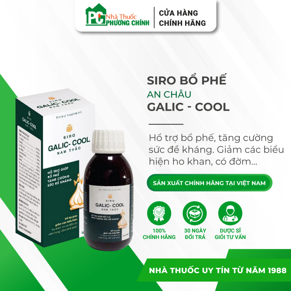 Siro Bổ Phế Galic Cool Nam Thảo An Châu - Hỗ Trợ Giảm Ho Khan, Ho Có ...
