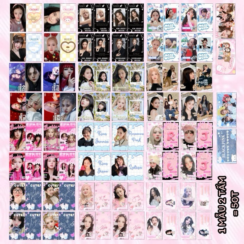 50c CARD DES BLACKPINK CÁN MỜ MẪU MỚI (ĐỌC KĨ MÔ TẢ) | Shopee Việt Nam