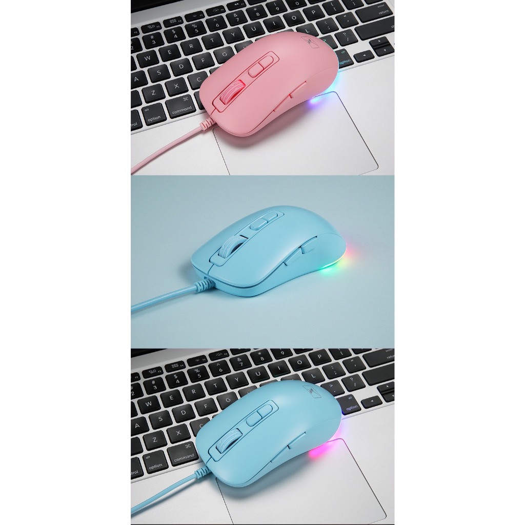 Chuột Gaming Xinmeng M383 Led RGB+ led viền( 4800 DPI/chip A704/7 phím ...