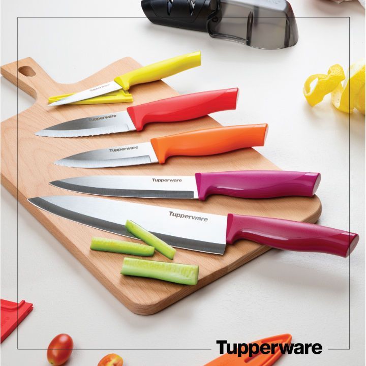 Bộ Dao Tupperware Essential 5 Món - Thép Không Gỉ - Có Vỏ Nhựa Bảo Quản | Shopee Việt Nam
