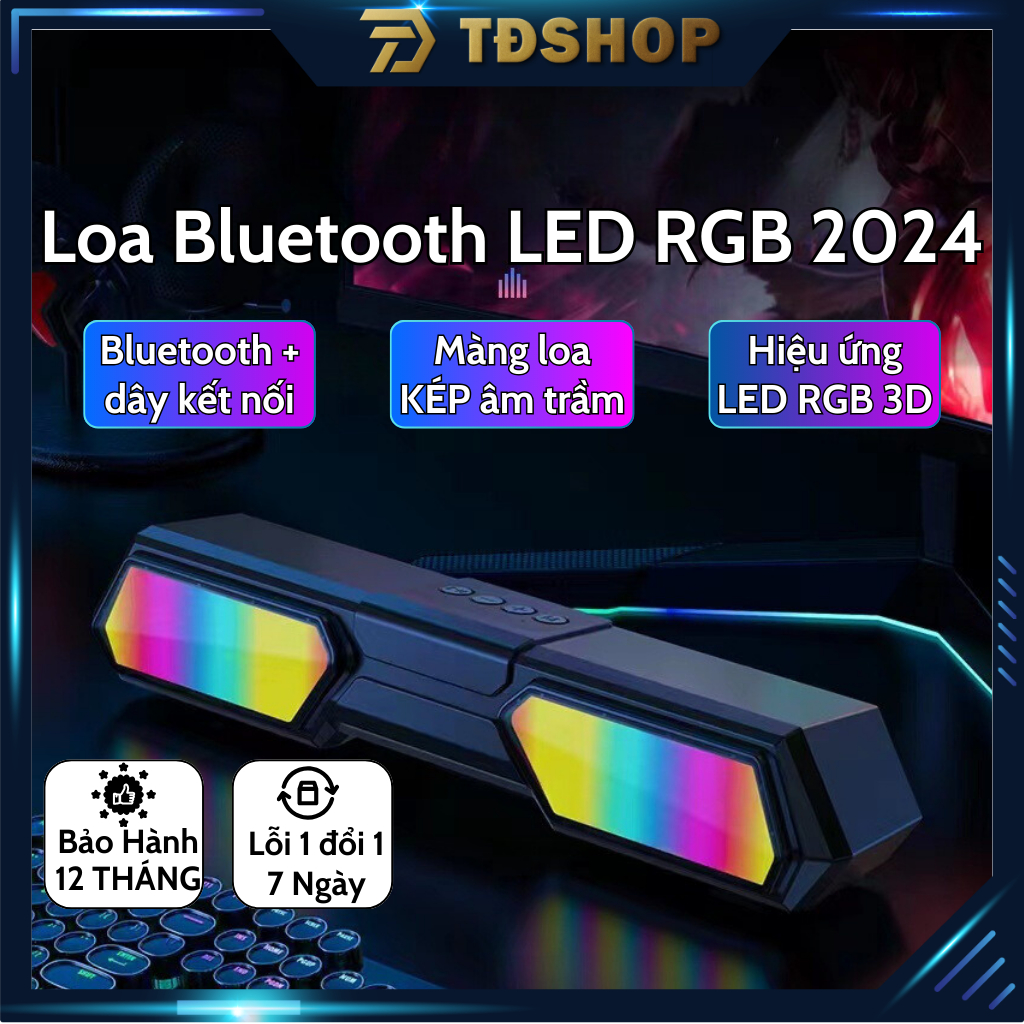 Loa bluetooth RGB V11 cao cấp âm thanh vòm 3D phiên bản đặc biệt. Loa ...