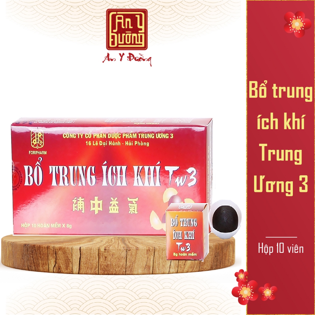 Bổ trung ích khí TW3 Foripharm chính hãng (Hộp 10 viên hoàn mềm) - An Y ...
