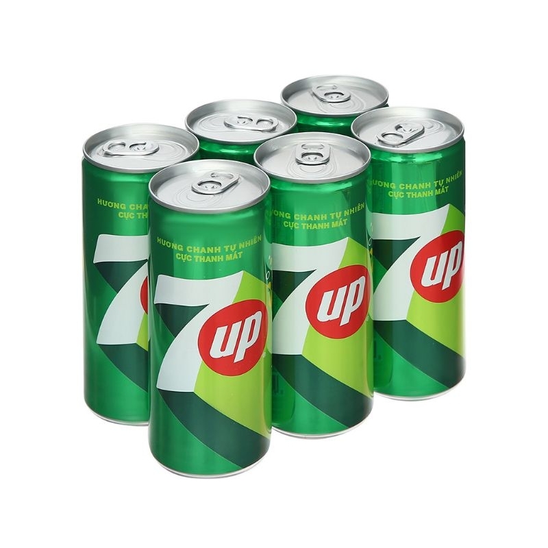 lôc 6 lon nước ngọt 7up 320ml hạn sử dụng luôn mới | Shopee Việt Nam