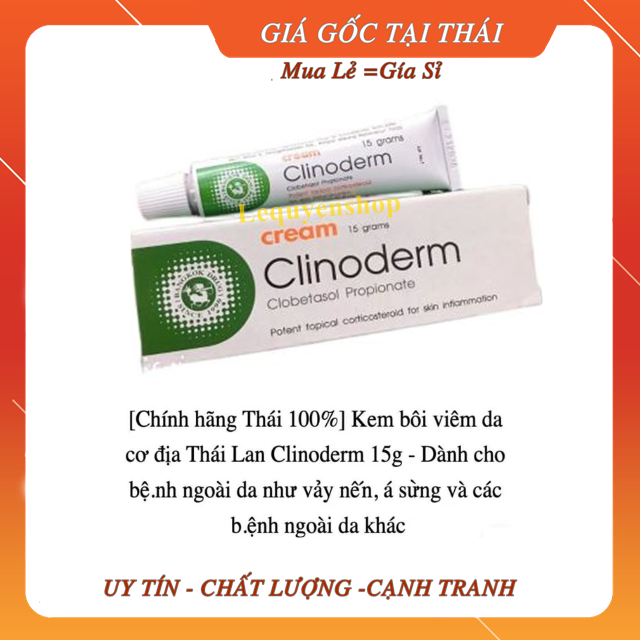 [ COMBO 6 TUÝP] Kem bôi vảy n.ến, khô da Clinoderm Thái Lan 15g ...