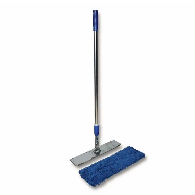 Cây lau nhà công nghiệp 45cm và 60cm bông lau sợi microfiber san hô,cán ...