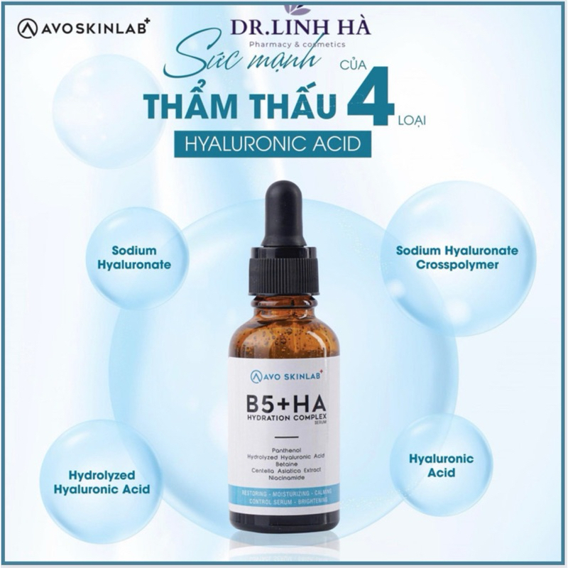 Serum HA B5 Avo Skinlab cấp ẩm phục hồi cho da sáng khoẻ tự nhiên Dr ...