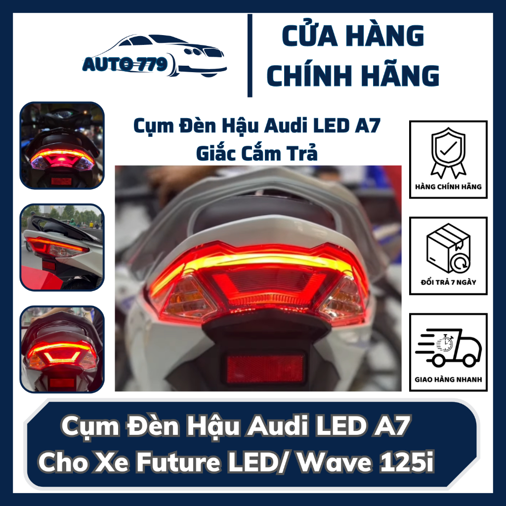 Cụm Đèn Hậu Audi LED A7 Cho Xe Future LED/ Wave 125i | Shopee Việt Nam