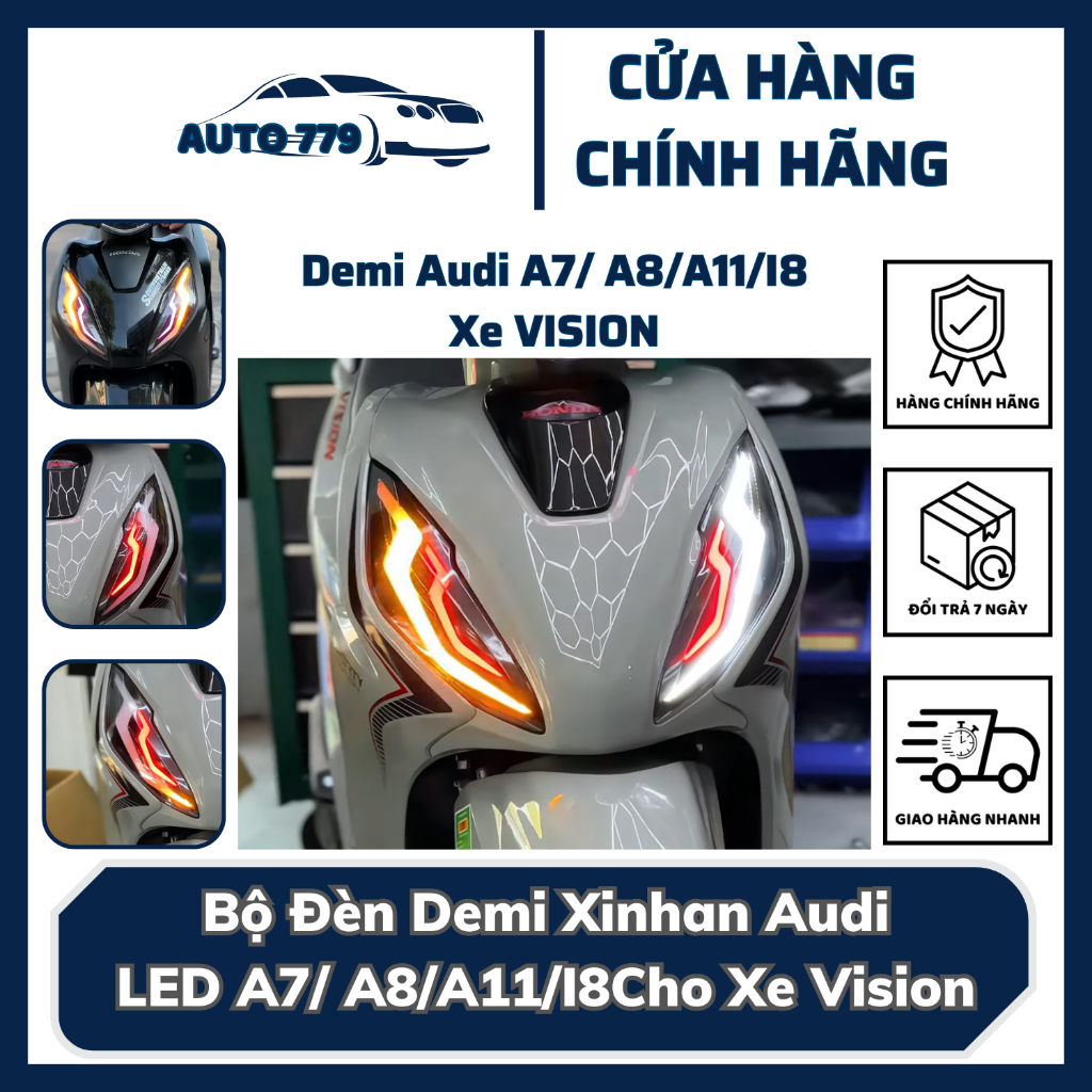 Bộ Đèn Demi Xinhan Audi LED A7/ A8/A11/I8Cho Xe Vision.2016 Đến 2024 BẢO HÀNH 6 tháng | Shopee ...