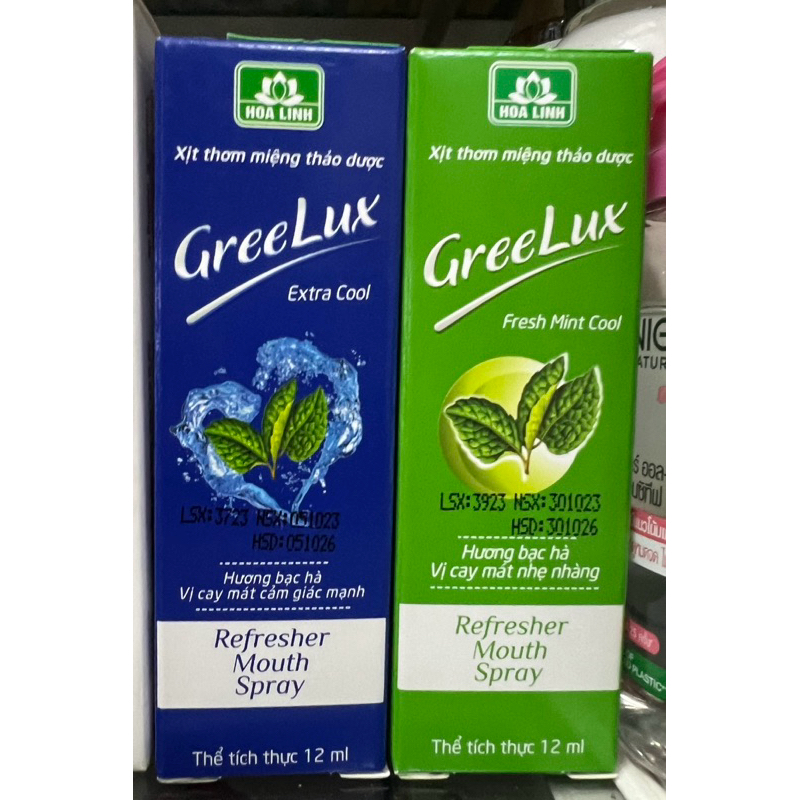 Xịt thơm miệng thảo dược GreeLux khử mùi hôi miệng (12ml) | Shopee Việt Nam