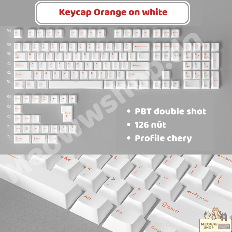 Keycap PBT double shot | Keycap Red | keycap đỏ| Keycap Blue | keycap ...