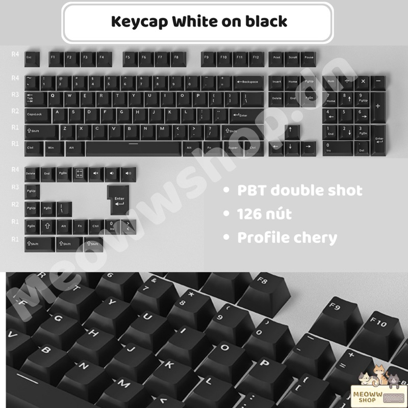 Keycap PBT double shot | Keycap Red | keycap đỏ| Keycap Blue | keycap ...