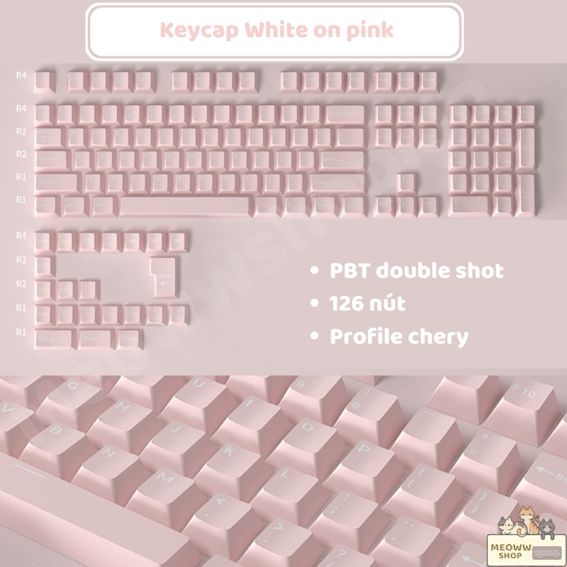 Keycap PBT double shot | Keycap Red | keycap đỏ| Keycap Blue | keycap ...