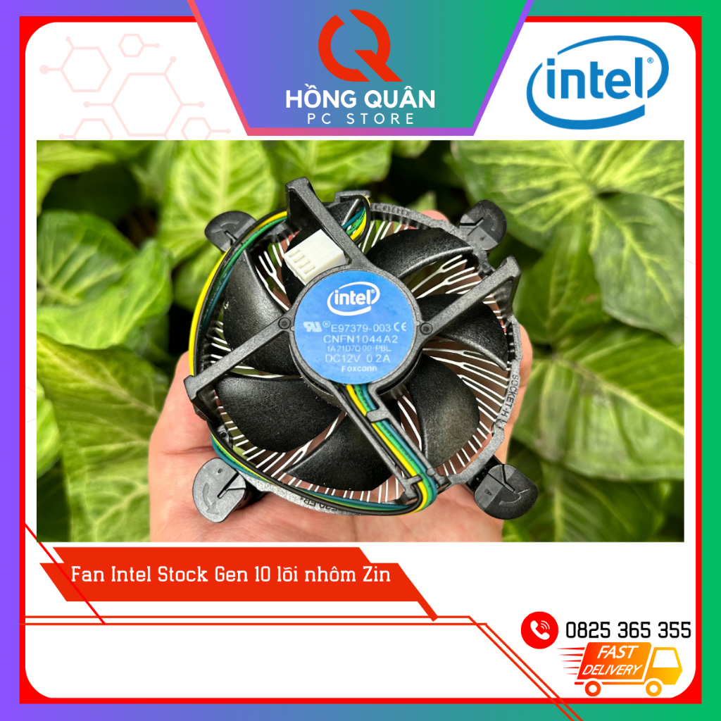 Quạt tản nhiệt CPU Fan Intel Stock lõi nhôm Gen 10th FanBox Intel Zin ...