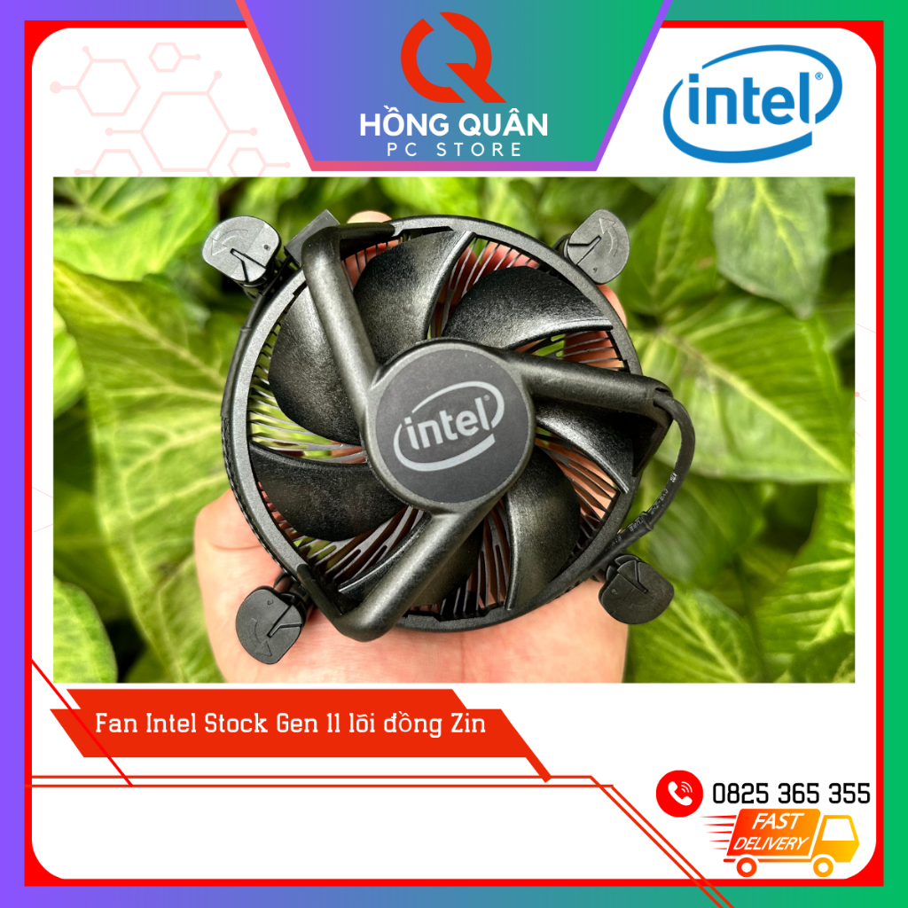 Quạt tản nhiệt CPU Fan Intel Stock lõi đồng Gen 11th FanBox Intel Zin ...