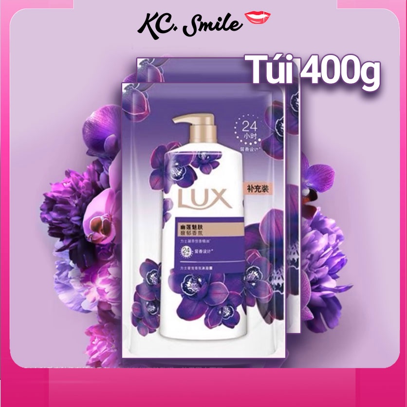 Sữa tắm Lux hương nước hoa phong Lan tím Botanical túi mini 400g/ chai 350g/ 500ml/ 570g Hàng ...