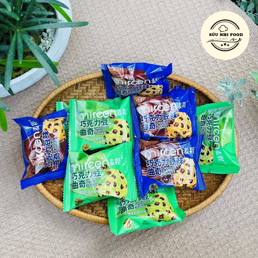 [ 1KG ] Bánh Cookie MIRCEN Nướng Nhân Chocolate, Chocolate Trà Xanh ...