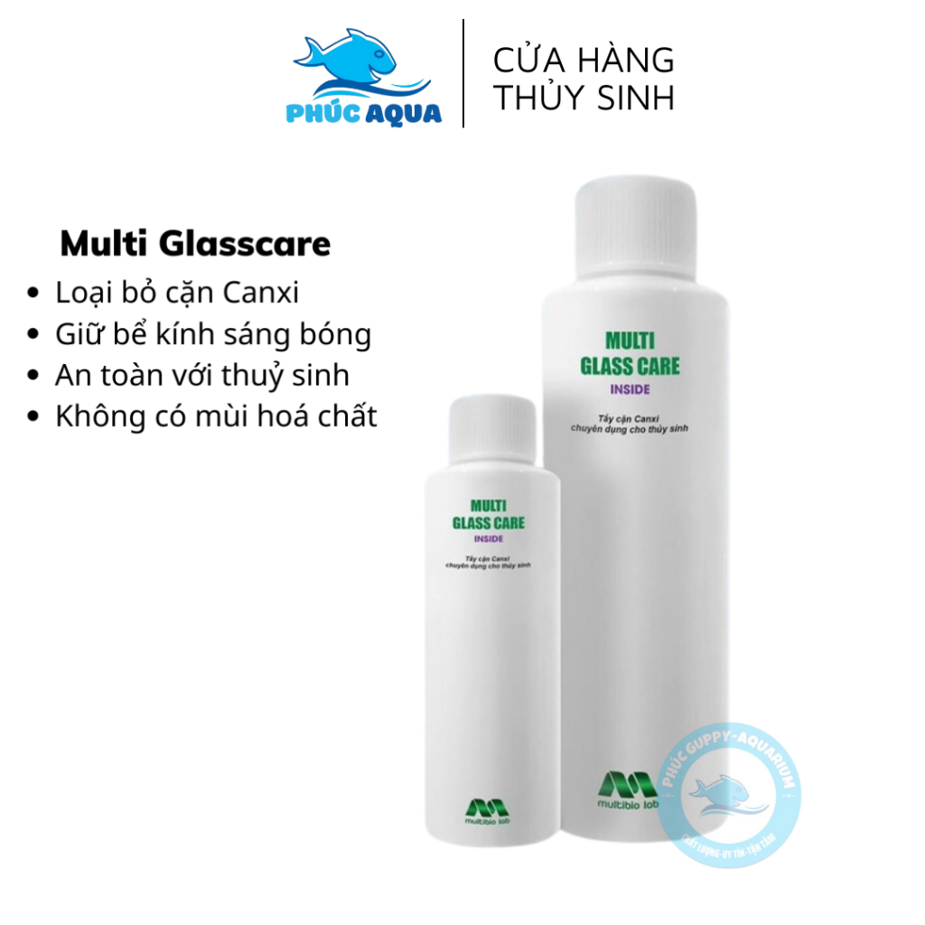 Multi Glass Care Inside | Dung Dịch Vệ Sinh Mặt Kính Hồ Cá, Tẩy Cặn Canxi Bám Trên Thành Bể ...