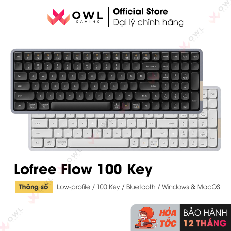 Bàn phím cơ Lofree Flow 100 Key (Hàng chính hãng) | Shopee Việt Nam