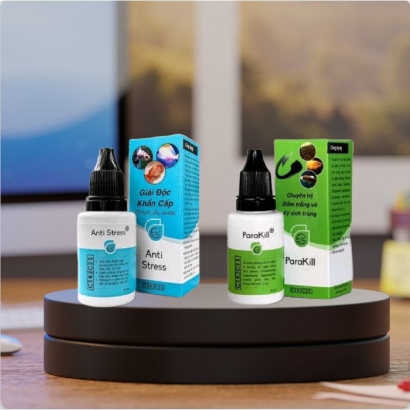 Combo Antistress & Parakill+ Toptop dưỡng cá và phòng bệnh Cho Cá Cảnh ...