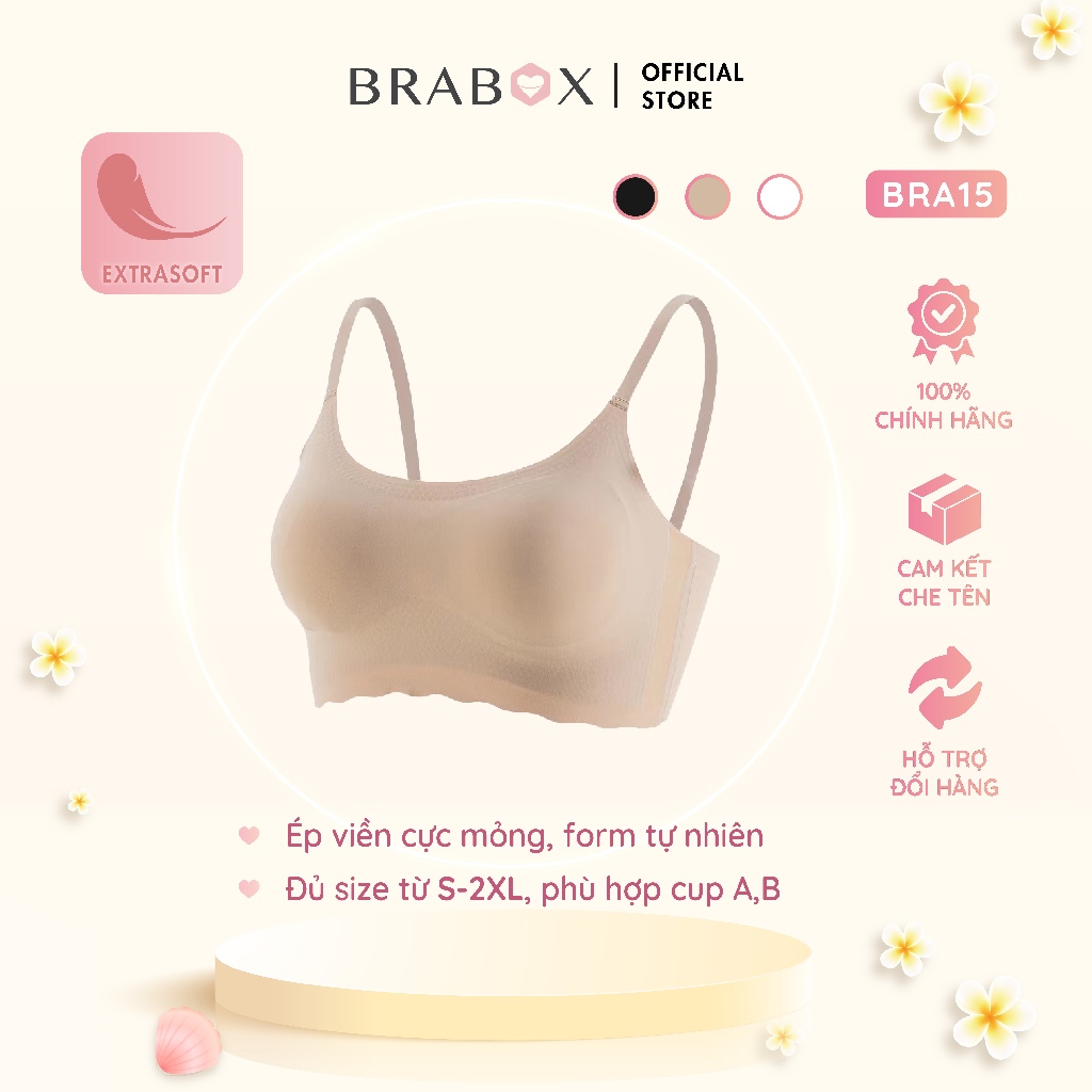 Áo lót su đúc không viền siêu bền (CÓ BIGSIZE) BRA15 BRABOX [Đã về | Shopee Việt Nam