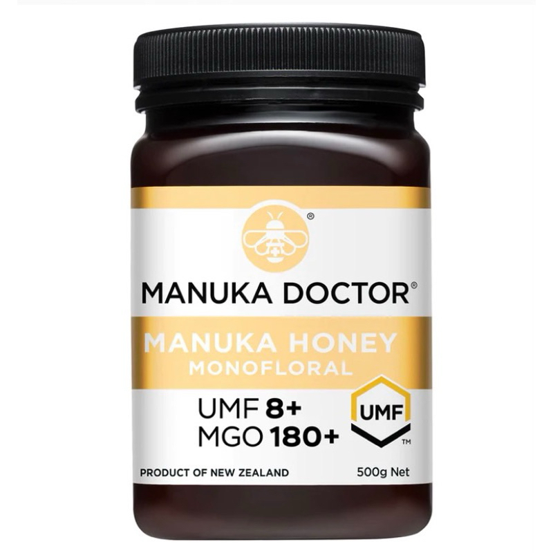 [Mật ong Manuka Doctor MGO 180+500g và Squeezy Team 300g]; 83+ 250g (Date 12/2025) Giảm ho, viêm ...