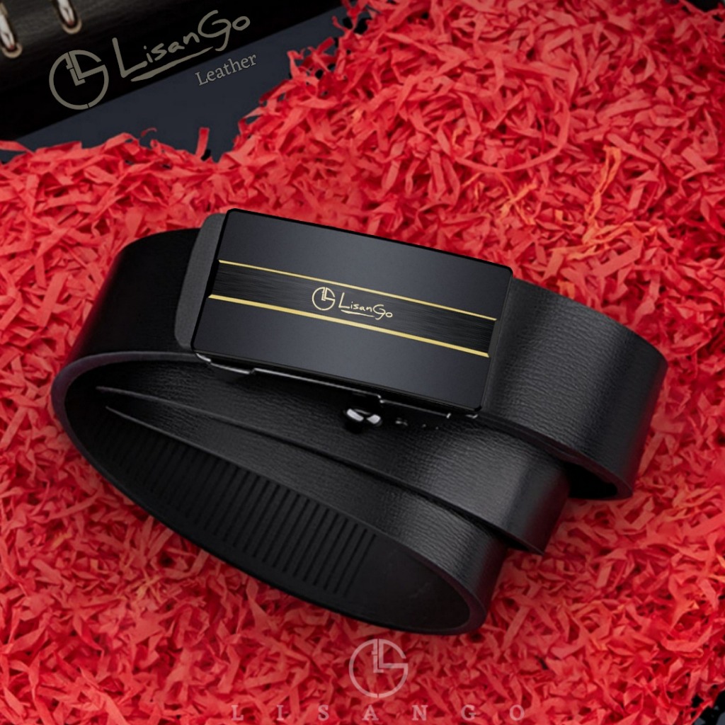 (Full Hộp) Thắt Lưng Nam cao cấp LISANGO LSG021B, Dây da mịn bản nhỏ ...