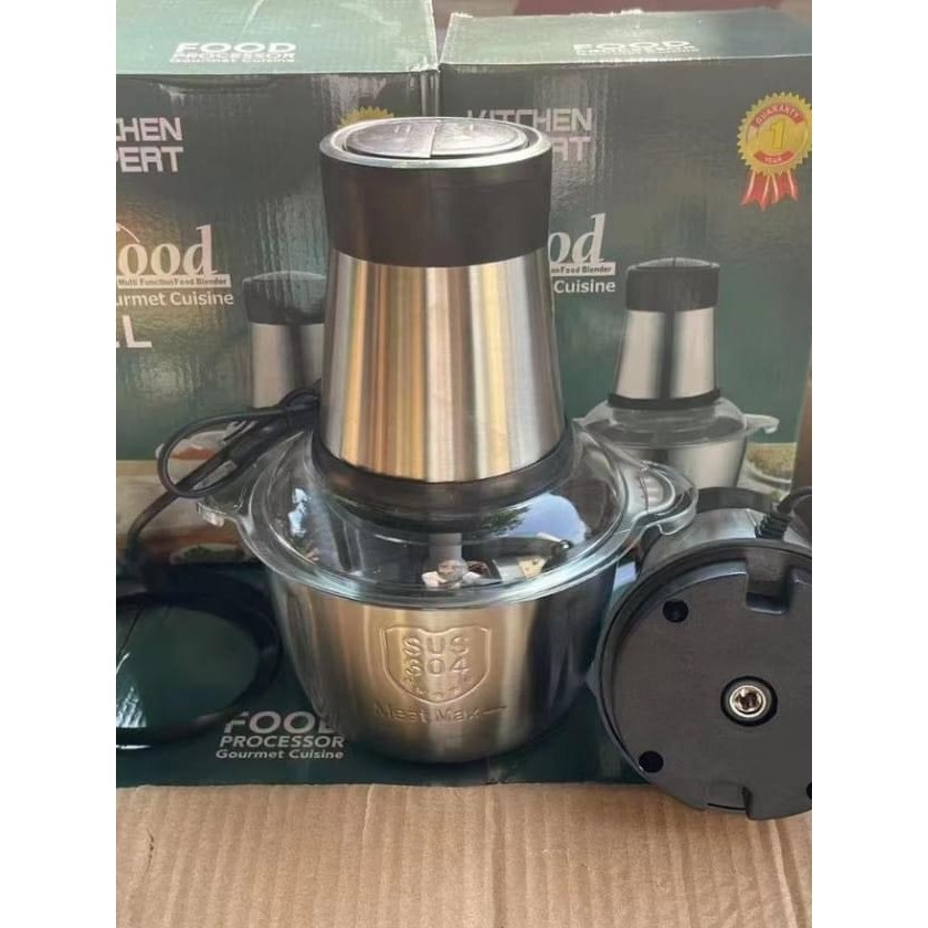 Máy Xay Thịt Đa Năng Inox 304 lưỡi kép ( 4 lưỡi dao ) Dung Tích 2L Công ...