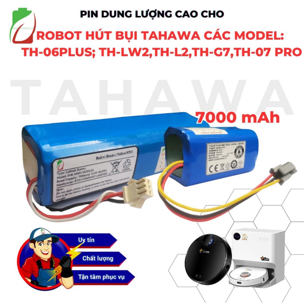PIN NÂNG CẤP DUNG LƯỢNG TAHAWA CÁC MODEL: TH-06PLUS;TH-LW2,TH-L2,TH-G7,TH-O7 PRO CHUẨN LG ...