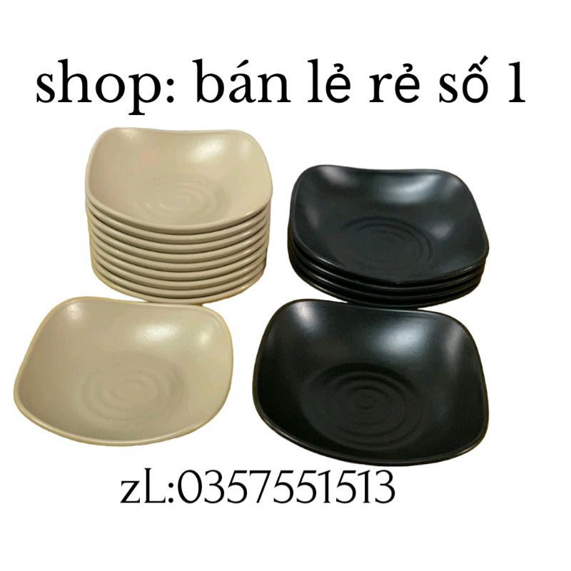Đĩa nhựa vuông sâu Việt Nhật 2 size, Đĩa nhựa vuông sâu lòng, Bát đĩa ...