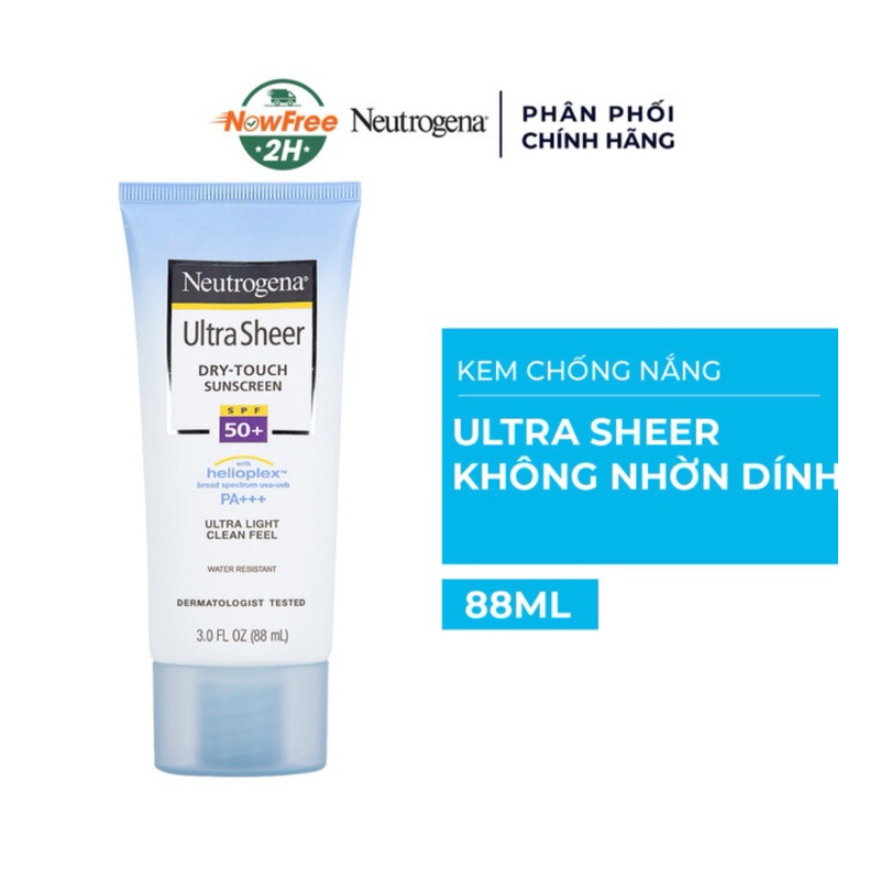 Kem Chống Nắng Neutrogena Ultra Sheer Dry Touch Spf50 Pa 88ml