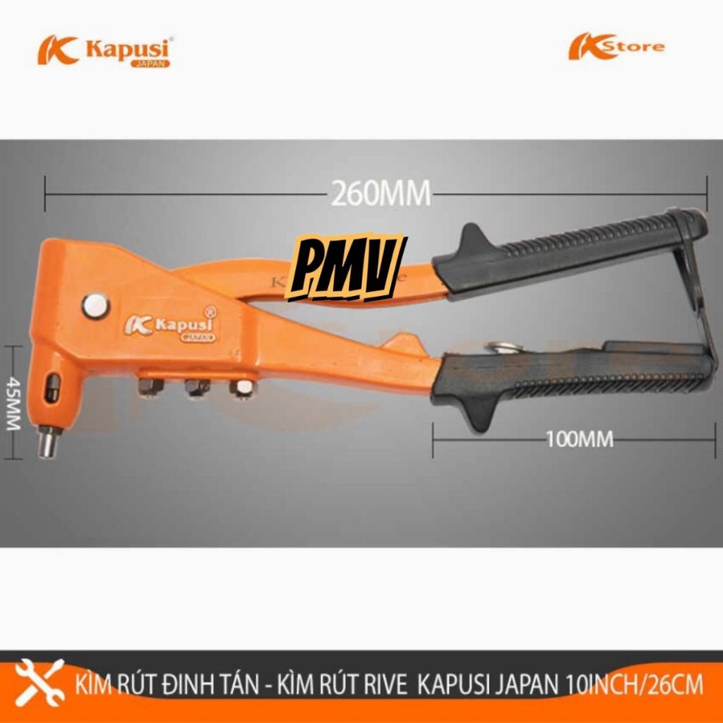 Kìm rút đinh tán cộng lực hãng Kapusi, Kềm rút rive đinh tán nhôm inox ...