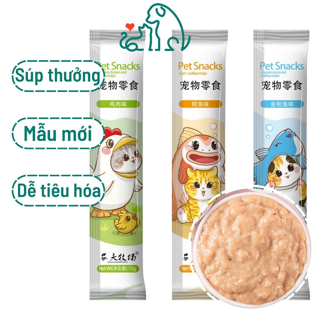 Soup/Súp thưởng cho mèo pet snack Chibi 15g dễ tiêu hóa - Bivido ...