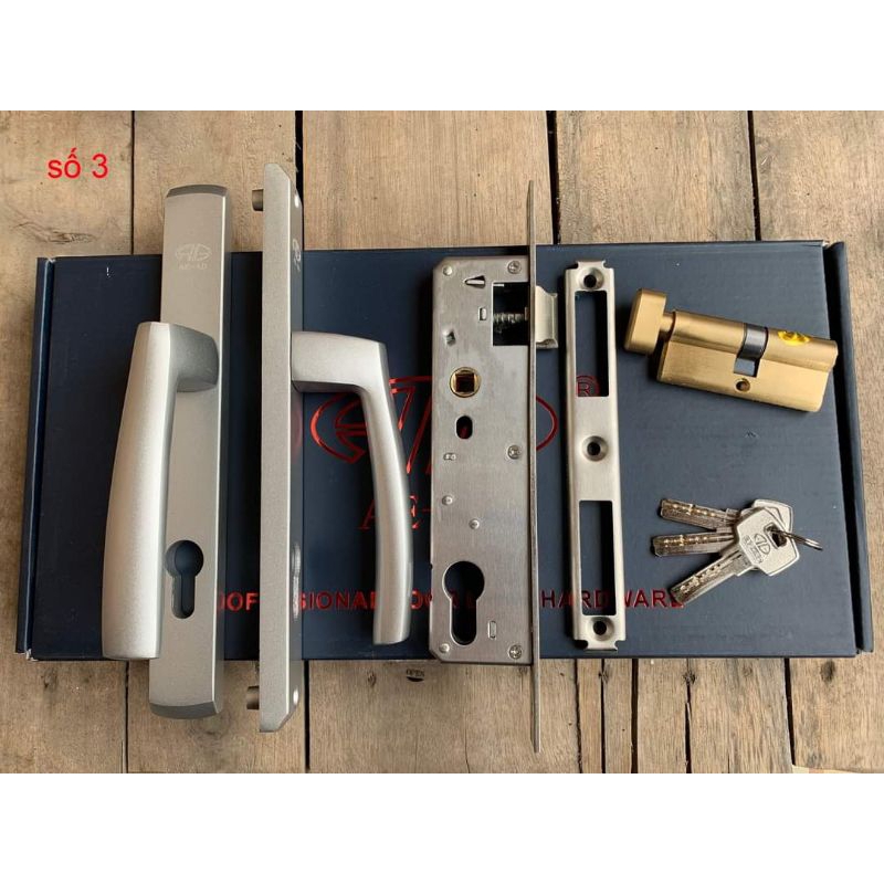 khoá ag ADAE chính hãng tay đúc đặc củ đồng thân inox lắp nhôm hệ 55 ...