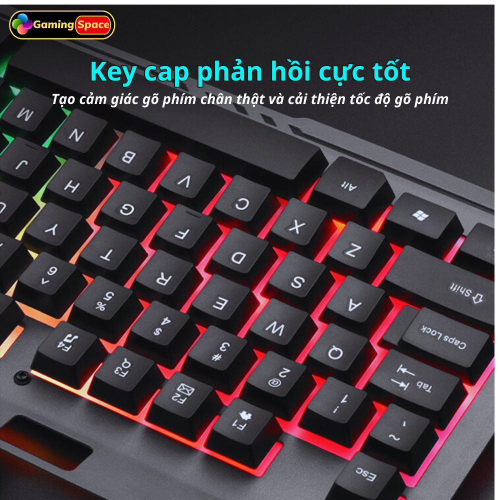 Bàn phím máy tính gaming V4 | V4Pro Led RGB chống nước chuyên game PC | Laptop làm việc văn ...