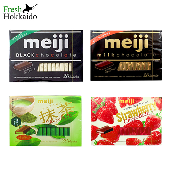 Socola Meiji - Matcha / Đen / Dâu / Sữa - Nhập khẩu trực tiếp từ Nhật Bản (26 viên chocolate ...
