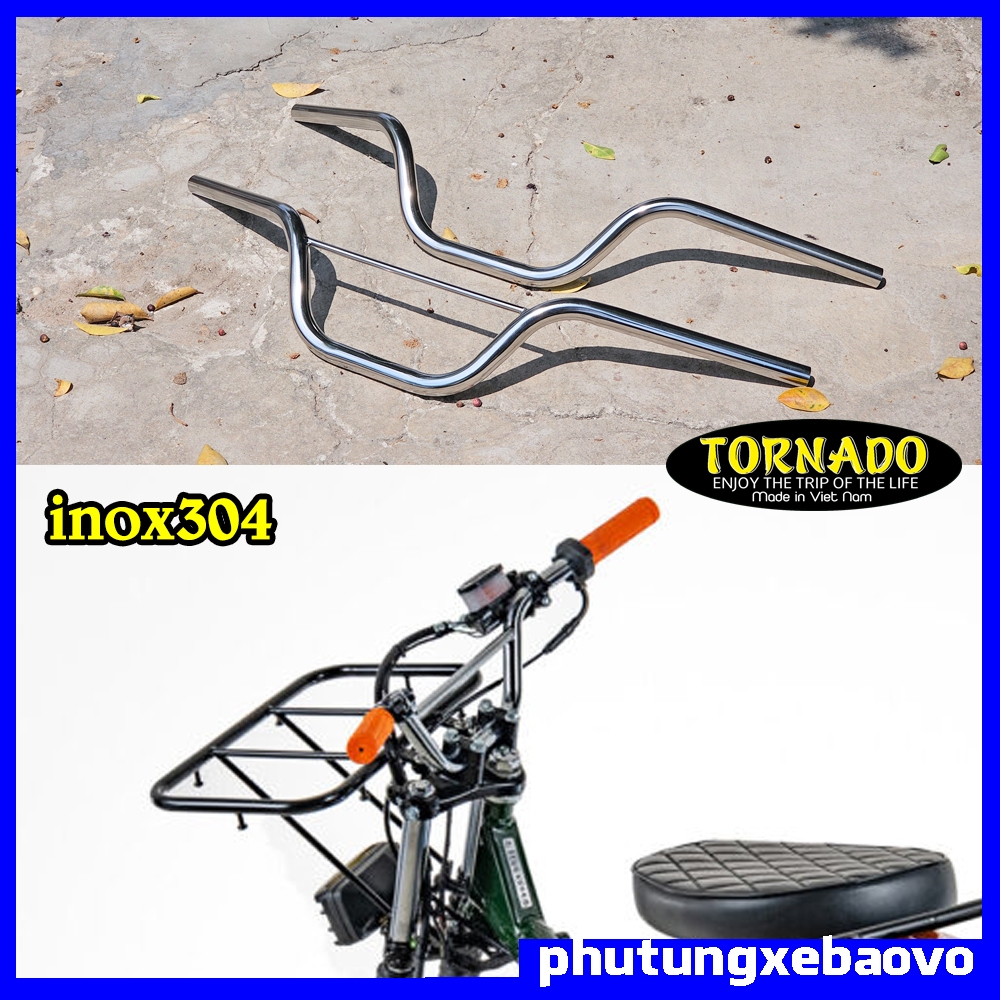 Ghi đông xe máy TORNADO(T1) 22mm tracker, scrambler dành cho các dòng ...