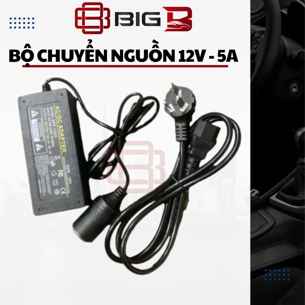 Bộ Chuyển Đổi Nguồn Từ 220v Sang 12v 5a Công Suất 60w Đầu Ra Dạng Chân